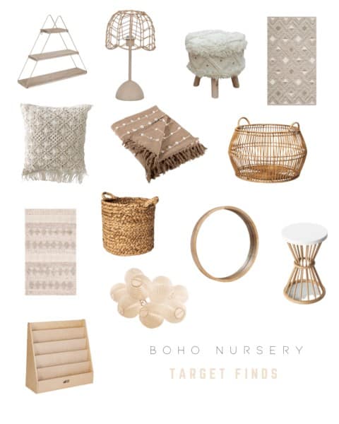 Boho Themed Nursery Decor Finds - Amazon Target | Lifting Motherhood